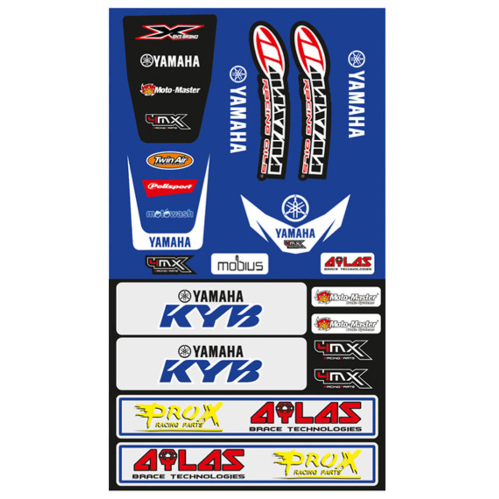 4MX Universal Fender Yamaha Sticker Set - www.mxstore.at