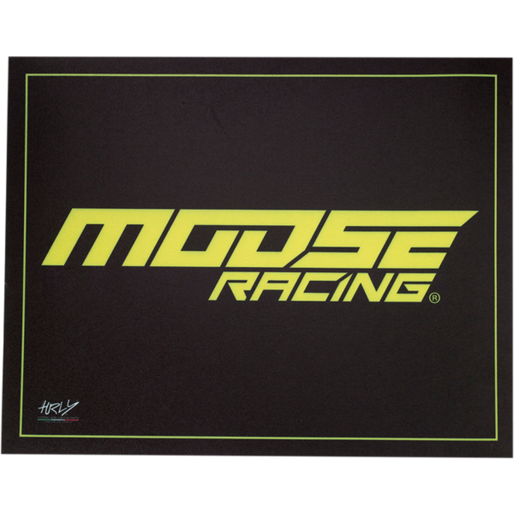 Moose Racing Logo Fußmatte schwarz - www.mxstore.at