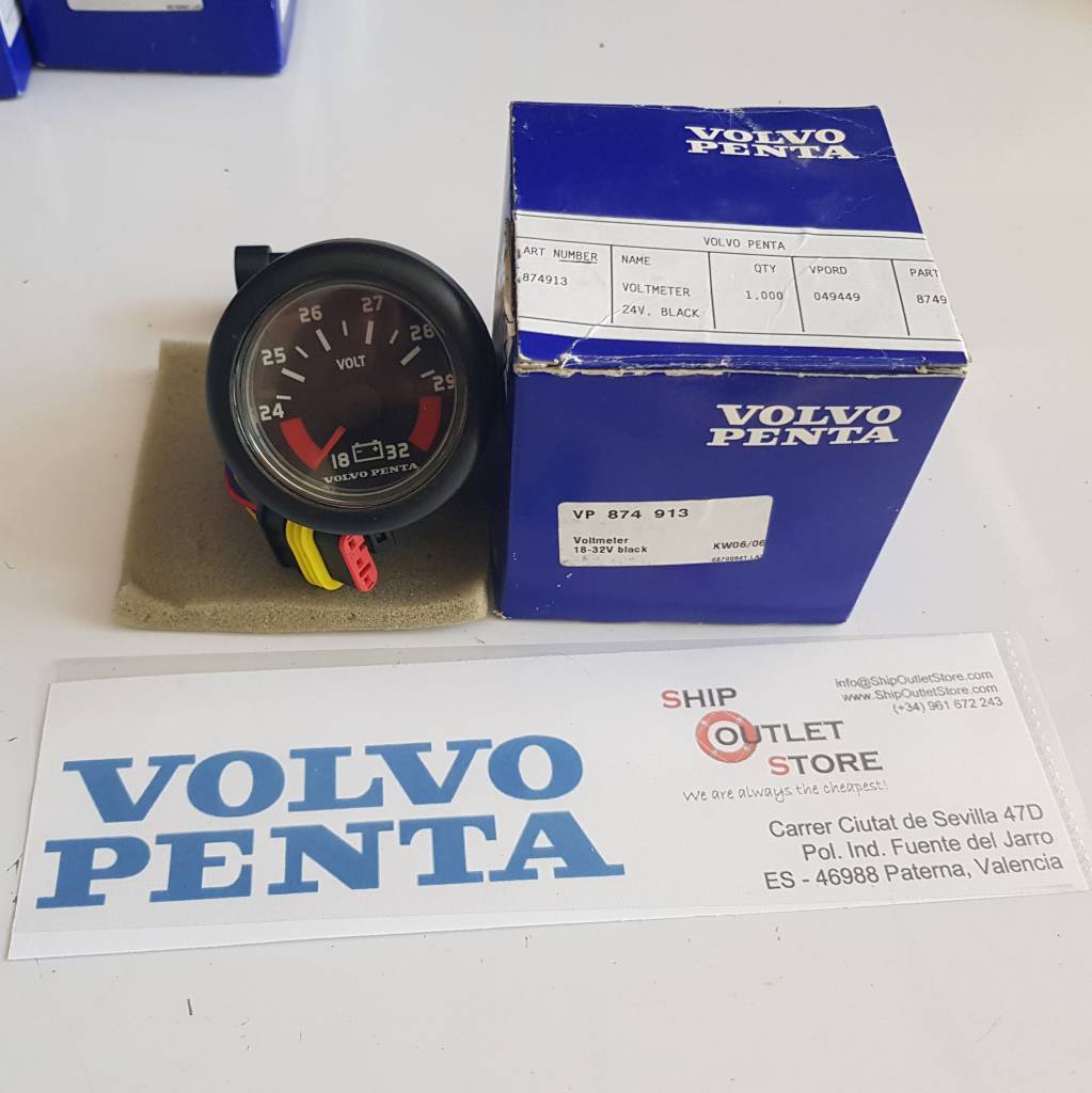 874913 Volvo Penta Volt meter 24V