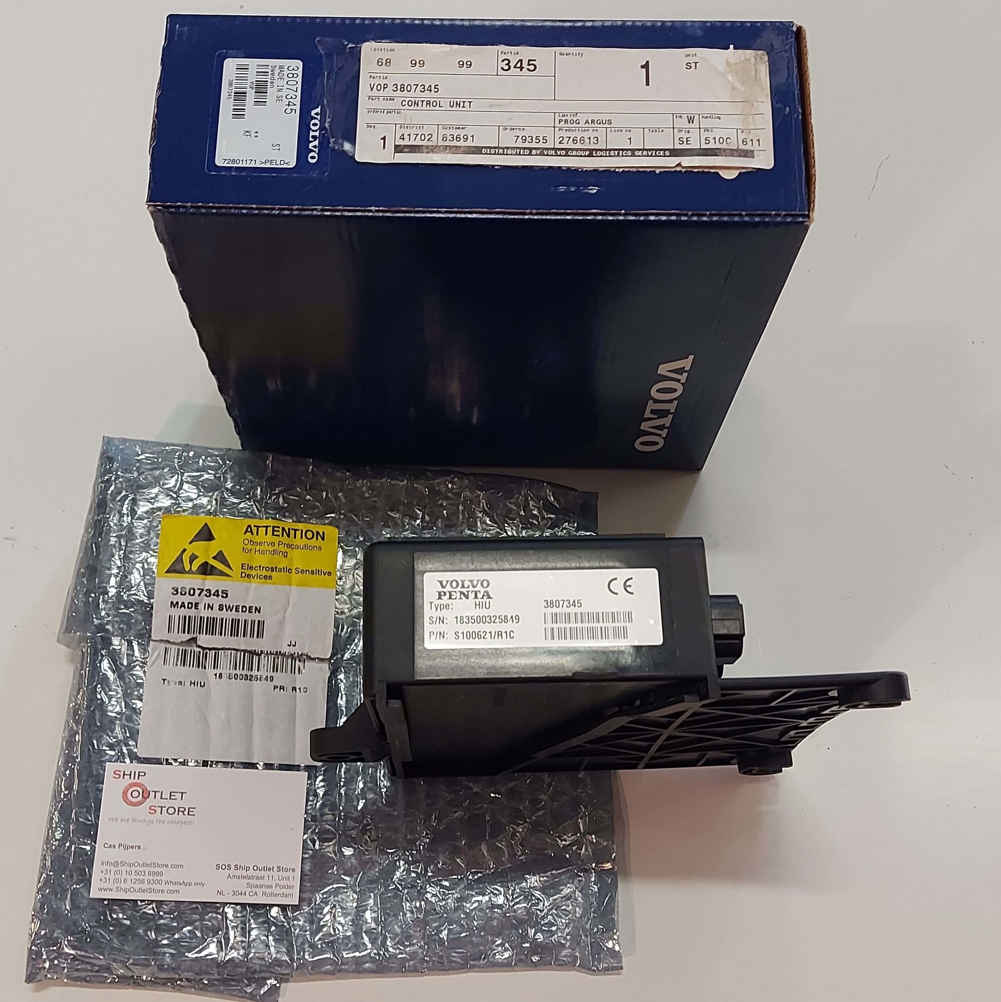 Control unit EVC-A D3 Volvo Penta 3807345
