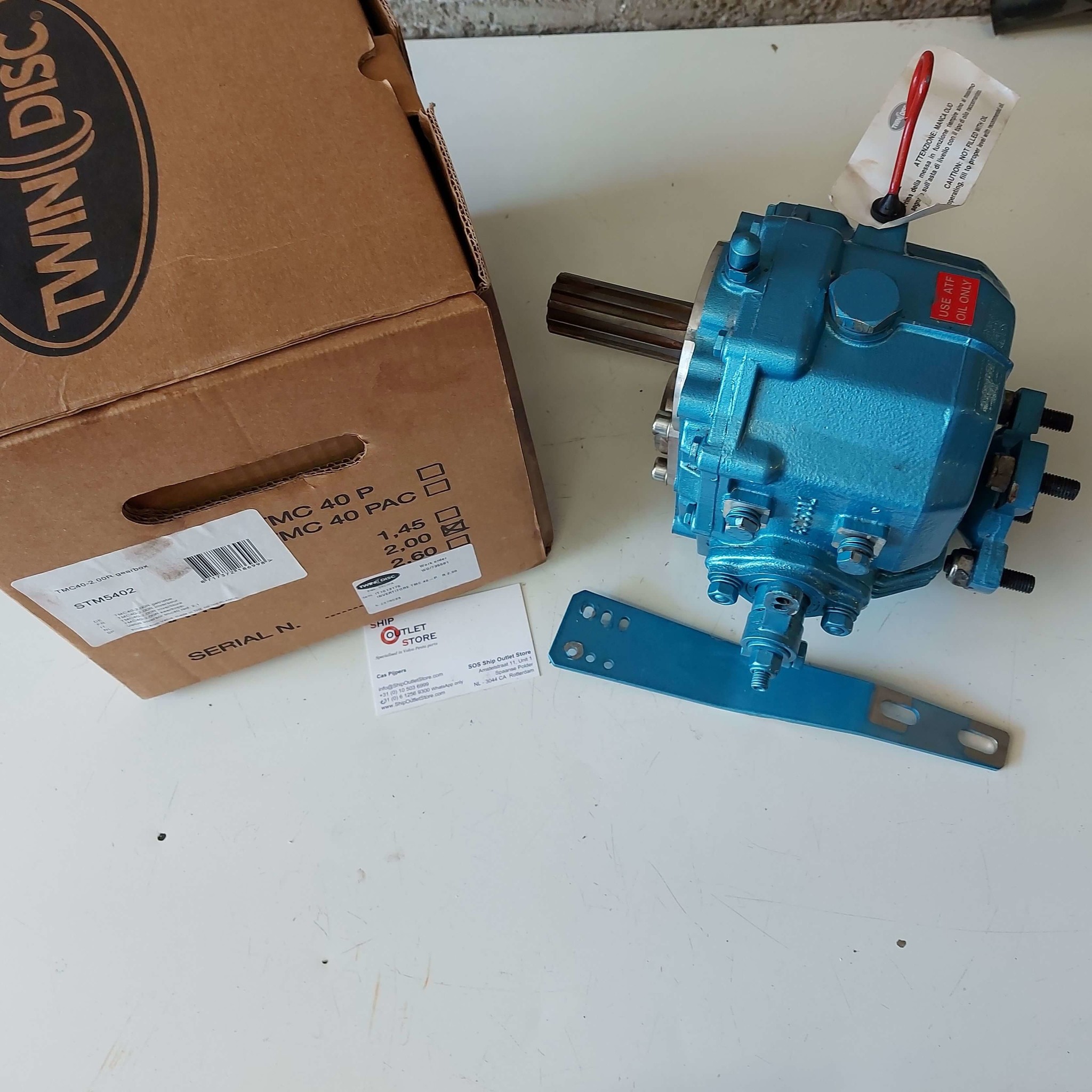 Keerkoppeling TMC 40 M Ratio 2. Twin Disc - Technodrive Keerkoppeling TMC 40 M Ratio 2. Twin Disc - Technodrive