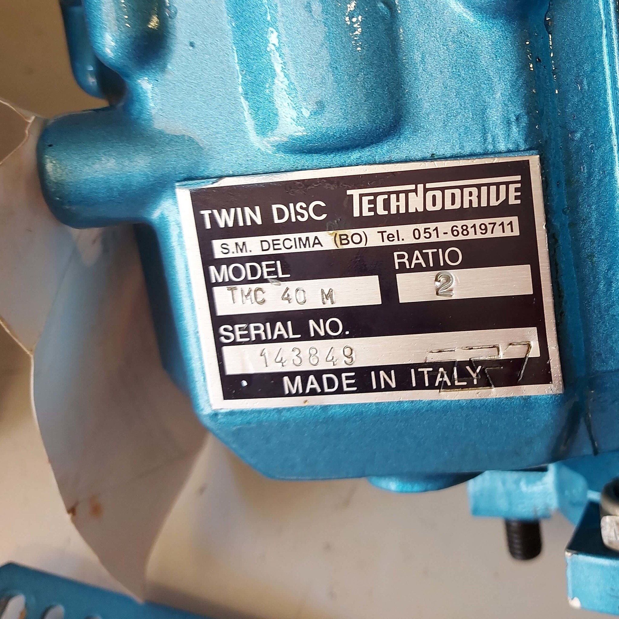 Keerkoppeling TMC 40 M Ratio 2. Twin Disc - Technodrive Keerkoppeling TMC 40 M Ratio 2. Twin Disc - Technodrive