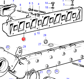 Intake manifold Volvo Penta 859300