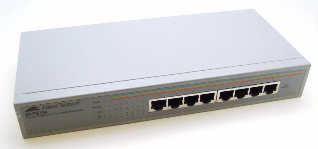 Allied Telesyn AT-FS708 Switch 8x Port RJ-45 100Base-TX FS708 - BuyGreen