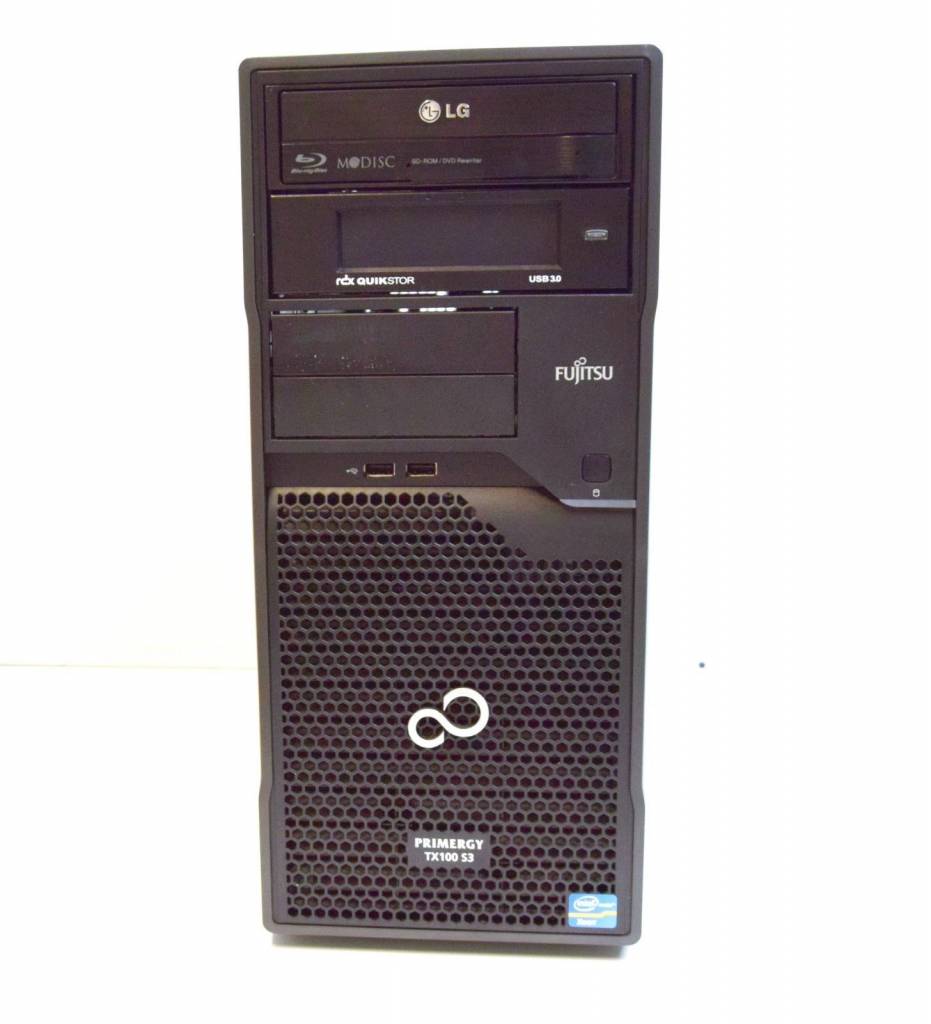 Fujitsu Primergy TX100 S3 S3P Server Xeon E3-1220 3.1GHz 4GB 2x 320GB ...
