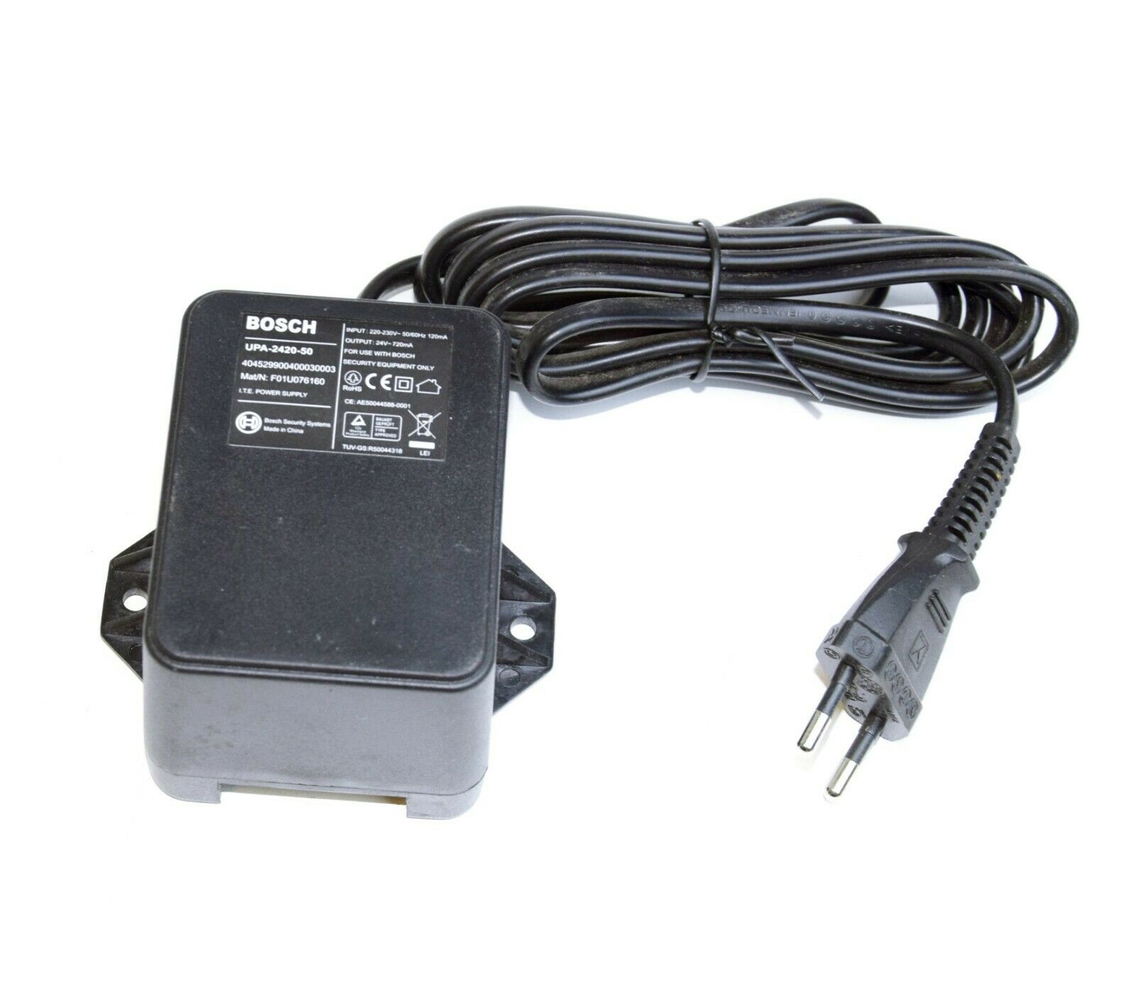 BOSCH Power Supply 24V AC 720mA for Video Cameras UPA-2420-50 Power ...
