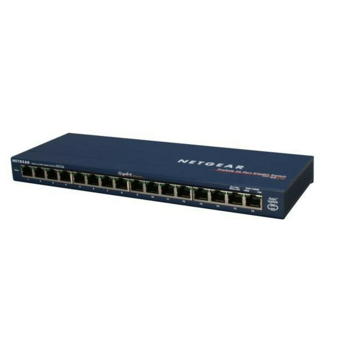 Netgear GS116 16-Port-Gigabit-Switch 16x Gigabit-LAN-Ethernet-Ports ...