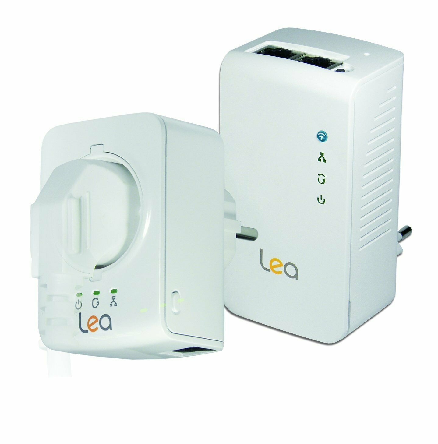 Lea NetPlug 500 WLAN Powerline Adapter + NetSocket 500 Netzwerkadapter ...