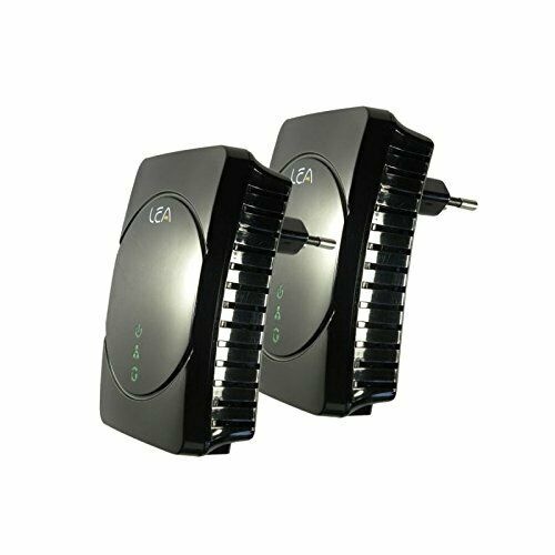 2 x Lea NetPlug 200S Euro network adapter 200Mbps Powerline Adapter SET ...
