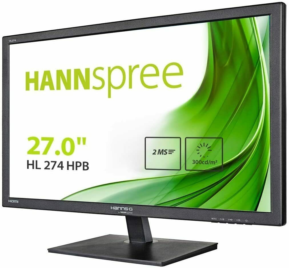 HannSpree Hanns-G HL274HPB PLUS 27" MONITOR WIDESCREEN HDMI - BuyGreen