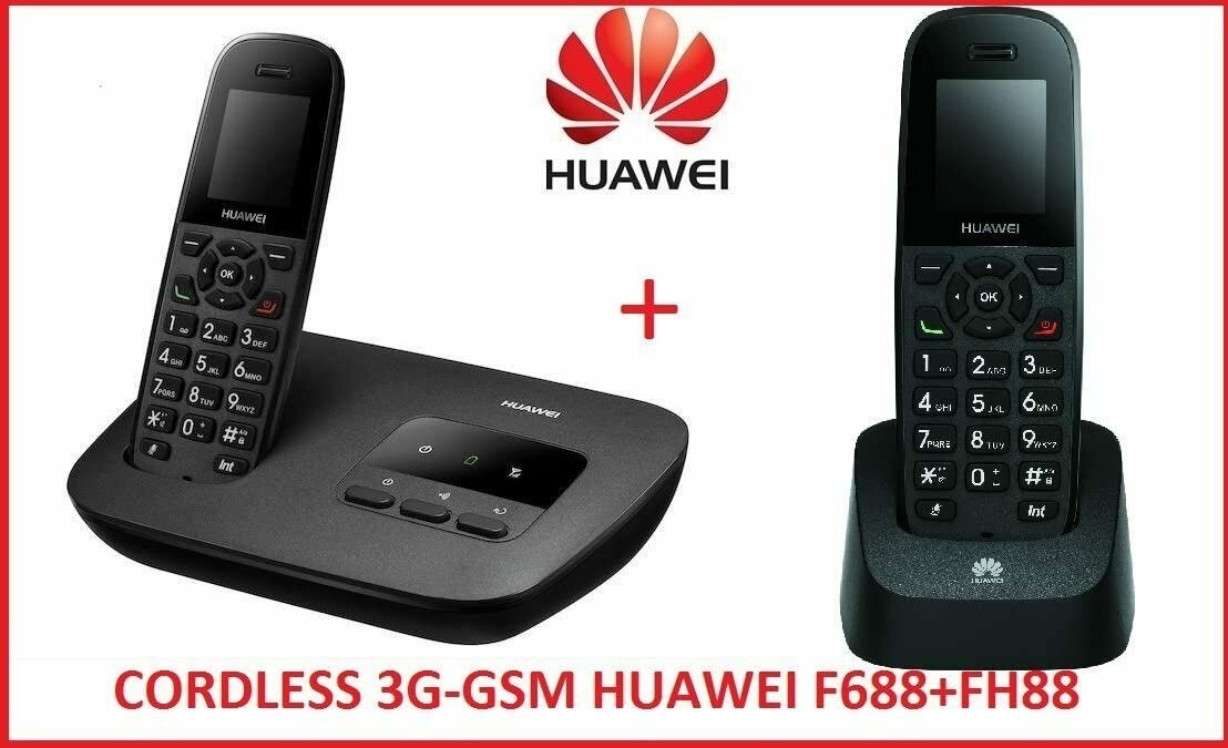 HUAWEI DUOS GSM 3G / UMTS F688 + FH88 with SIM card cordless phone ...