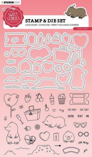 Studio Light Stamp & Cutting Die Sweet Stories nr.53 SL-SS-SCD53 ...
