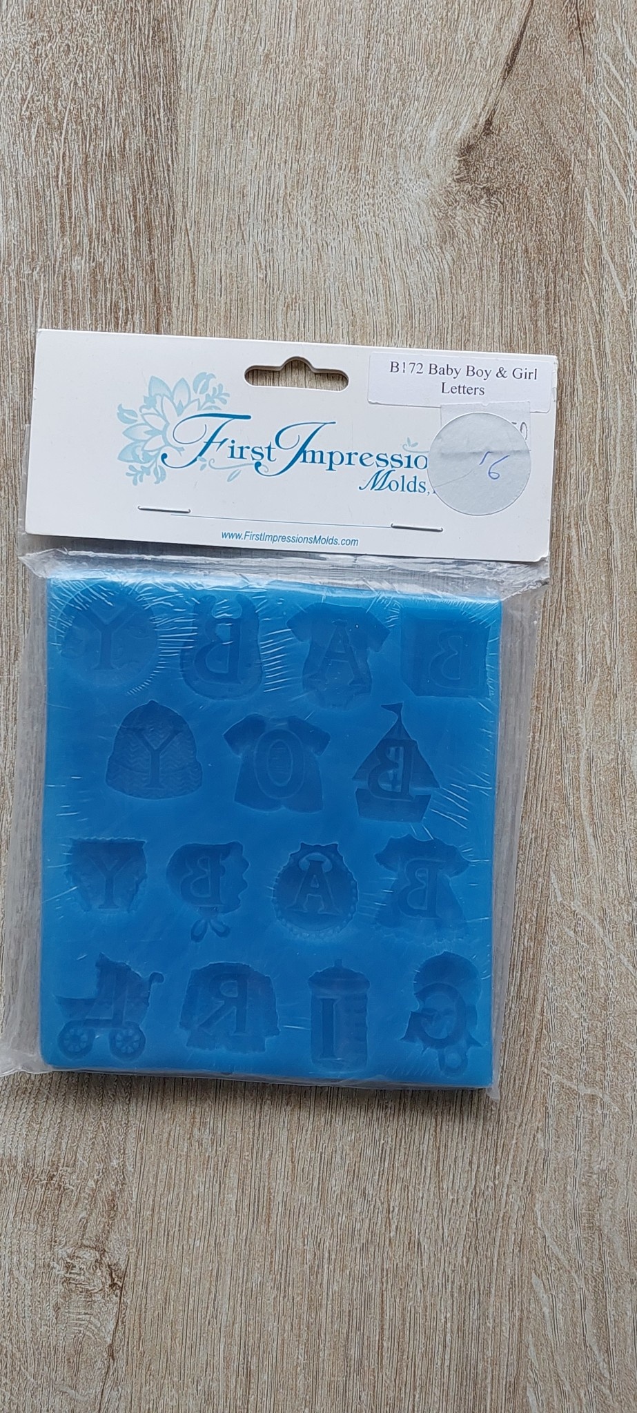 First Impressions Molds Siliconen mal Baby Boy & Girl letters B172 ...