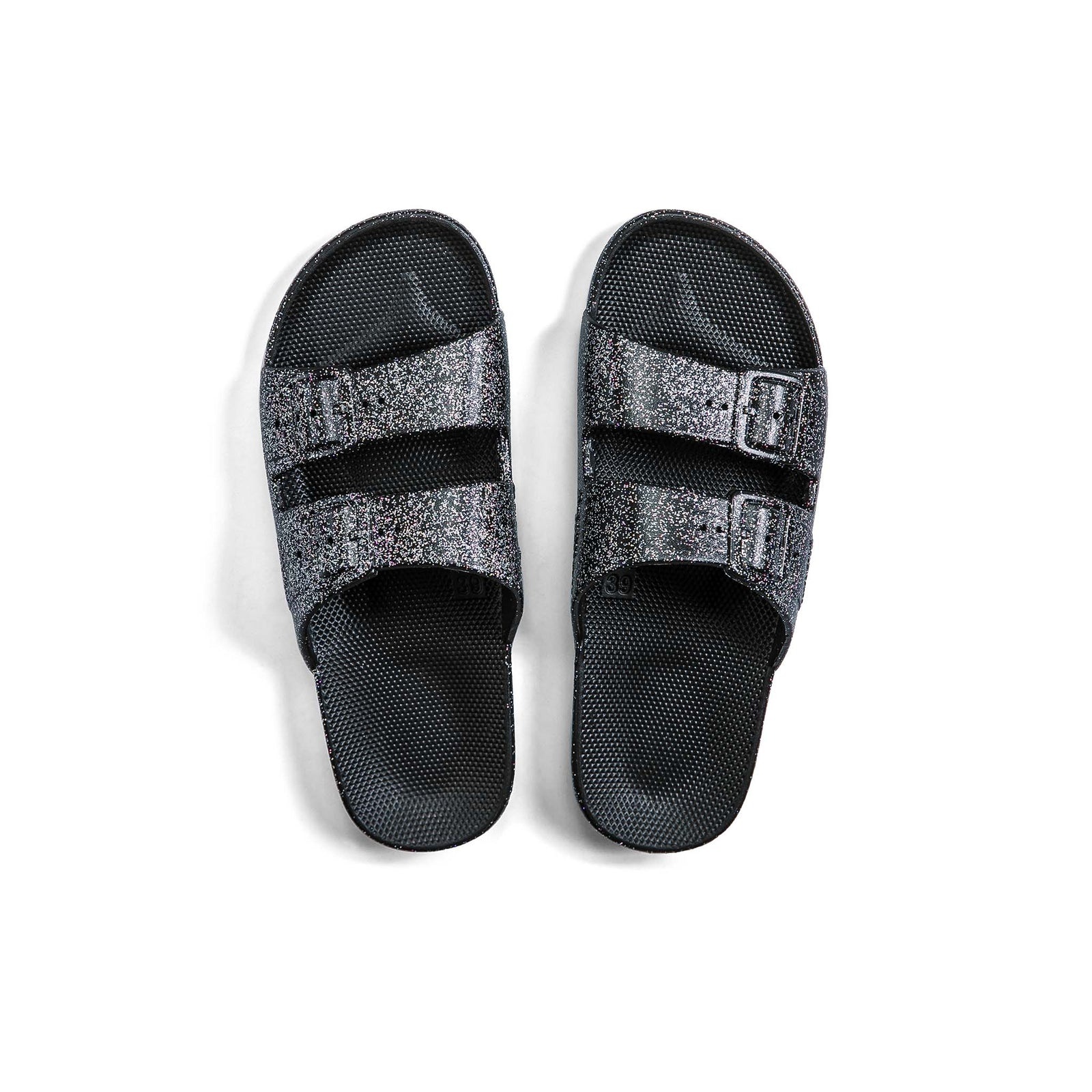 Freedom moses angie slippers black glitter - Wonder for kids