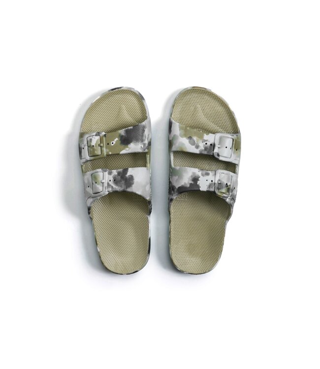 Freedom moses bandhani khaki slippers - Wonder for kids