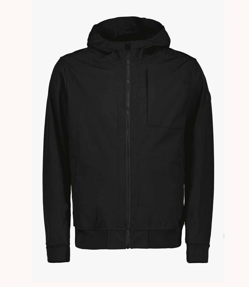 Softshell Jacket Chestpocket-Black - Coats