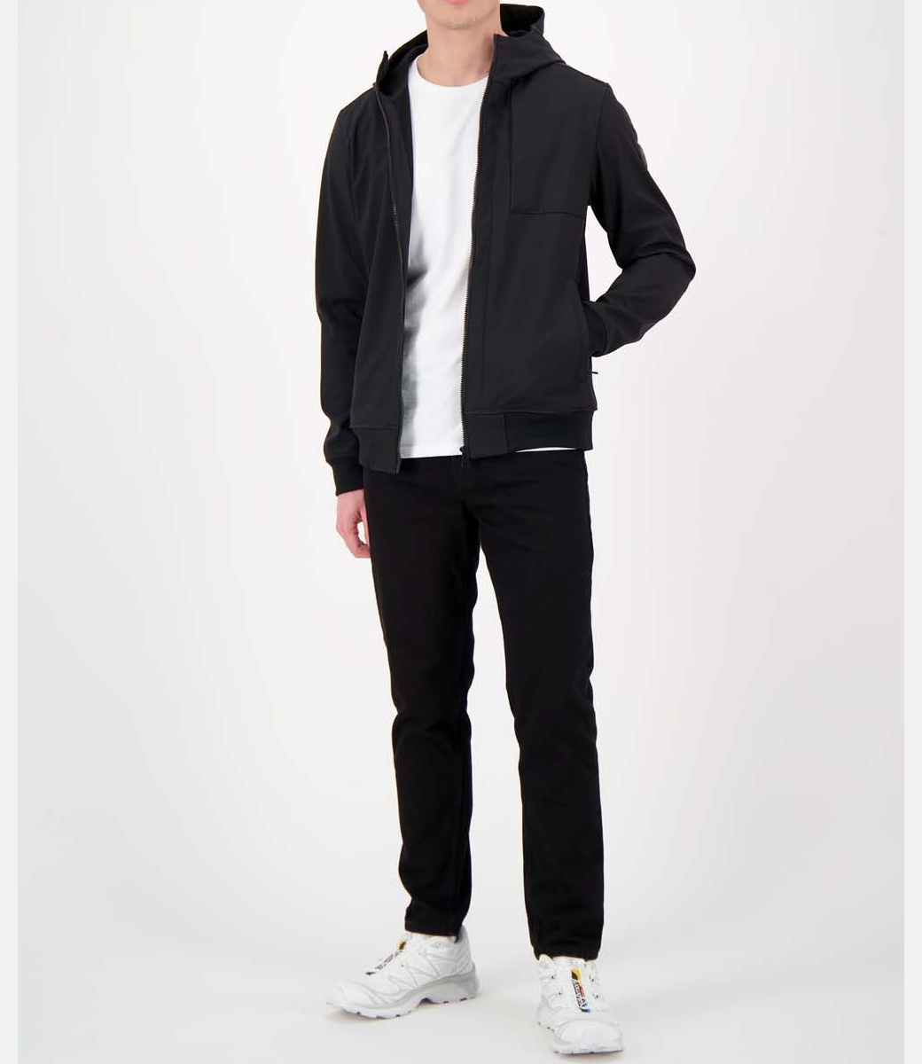 Softshell Jacket Chestpocket-Black - Coats
