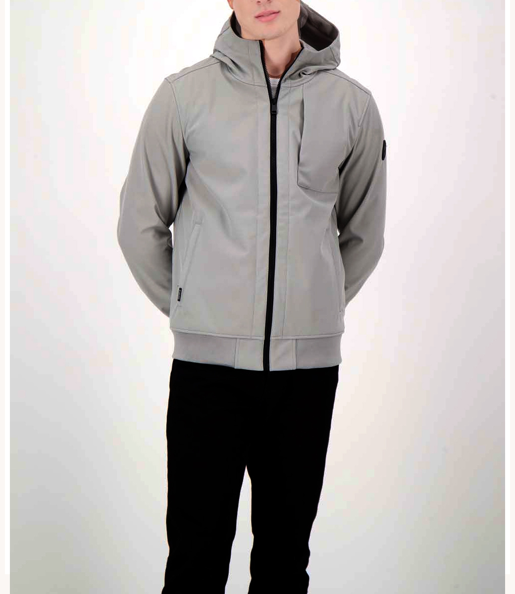 Softshell Jacket Chestpocket-Castor grey - Coats