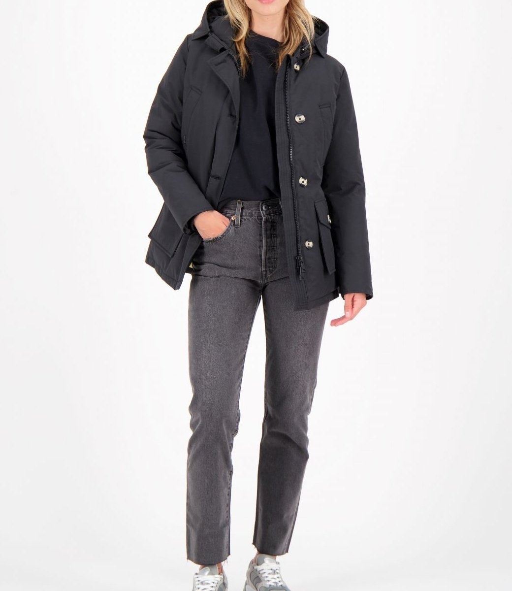 4 Pocket Parka-Black - Coats