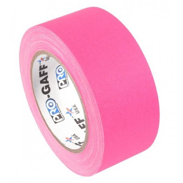 Pro-Gaff neon gaffa tape 48mm x 22.8m Pink - Tape-Deal.com