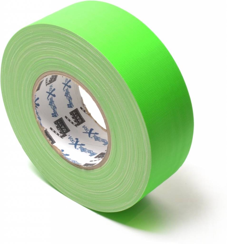 MagTape XTRA Matt Gaffa 50mm x 50m Neon Green - Tape-Deal.com
