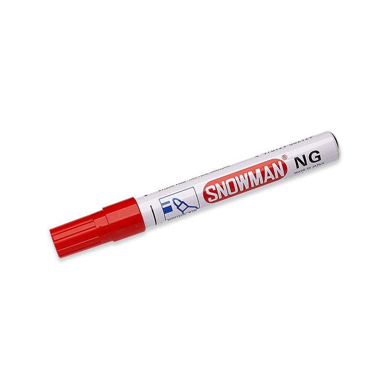 Snowman NG-02 Permanent Marker 1-3MM Red - Tape-Deal.com