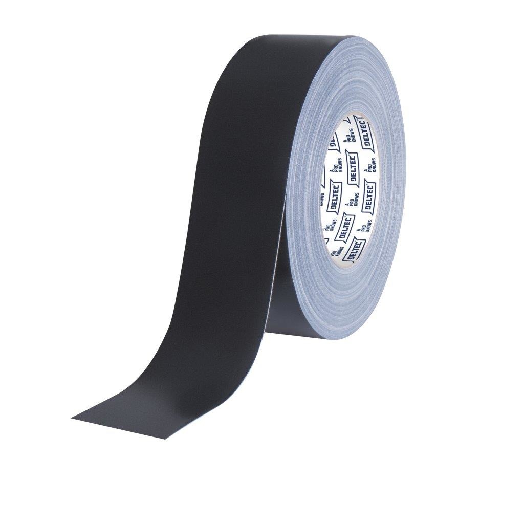 Deltec Gaffa Tape Pro 50mm x 50m Matt Black - Tape-Deal.com