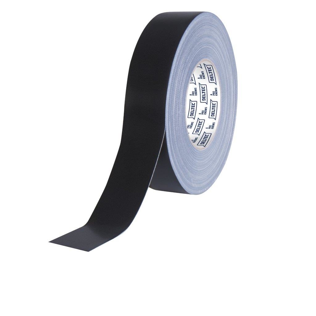 Deltec Gaffa Tape Pro 38mm x 50m Matte Black - Tape-Deal.com