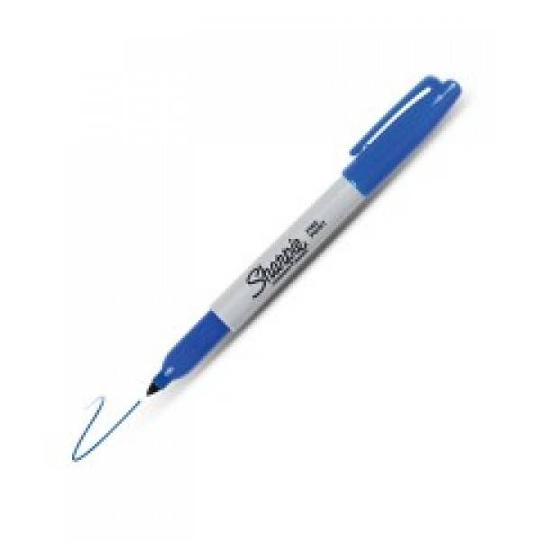 Sharpie Fine Point permanent marker 1mm blue - Tape-Deal.com