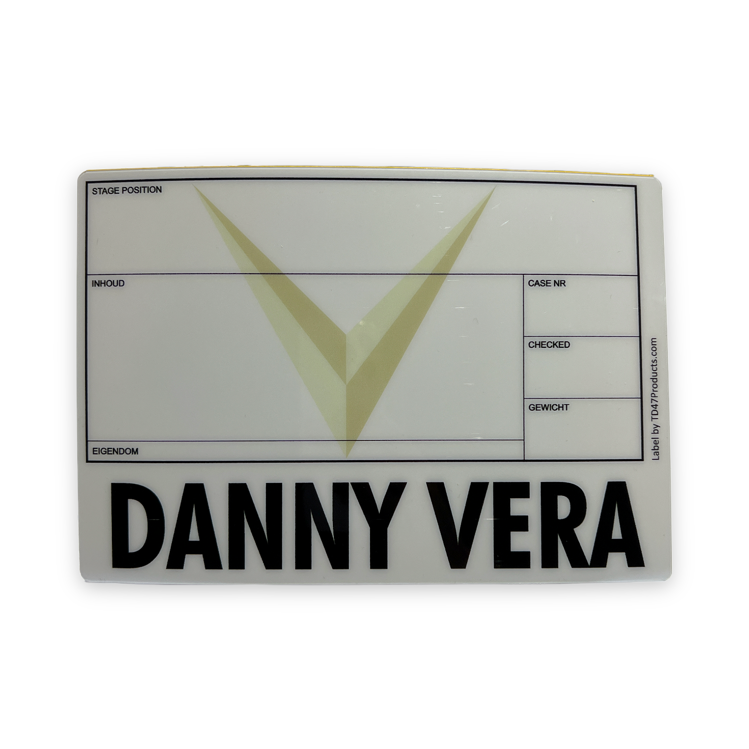 TD47 Printed Flightcase Labels - Tape-Deal.com