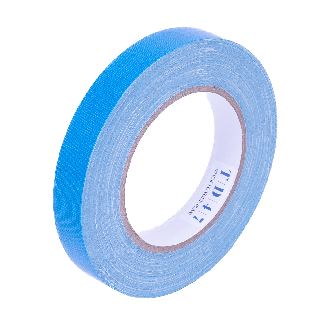 TD47 Gaffa Tape 19mm x 25m Fluor Blauw - Tape-Deal.com