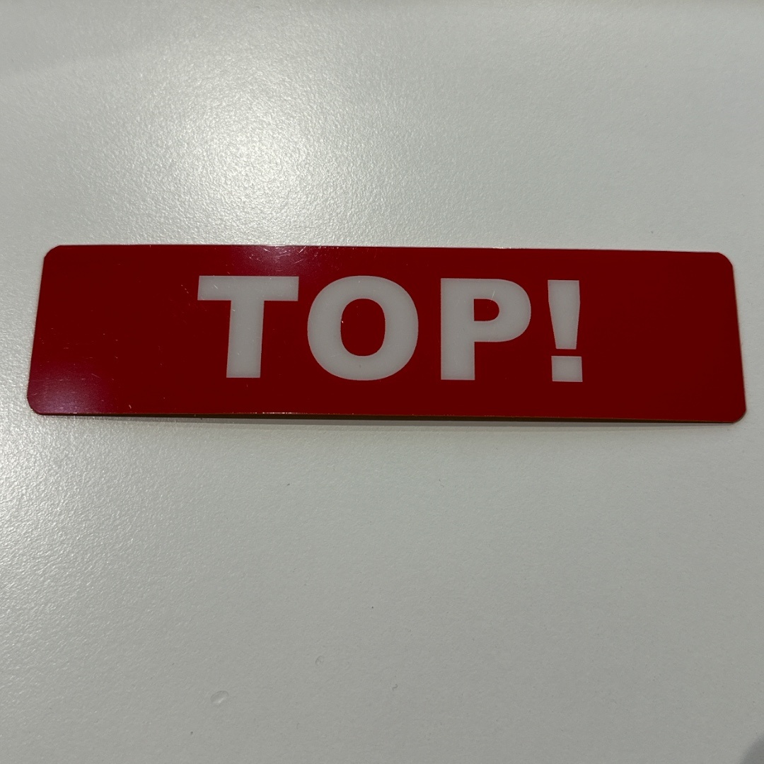 TD47 Flightcase Tour Label - Top! - Tape-Deal.com