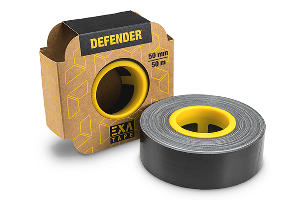 Defender EXA-Tape 50mm x 50m Matt Black (incl. ERGO-Core) - Tape-Deal.com