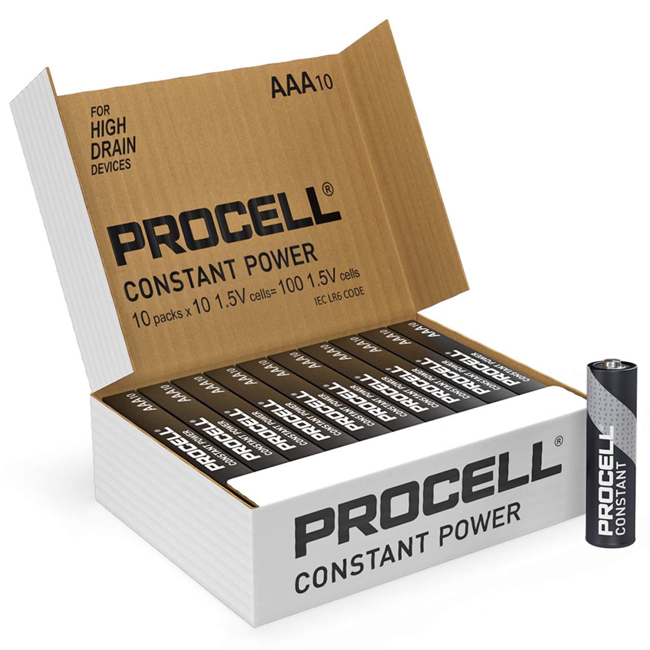 Procell Constant Power AAA battery 1.5V (100 pcs) - Tape-Deal.com
