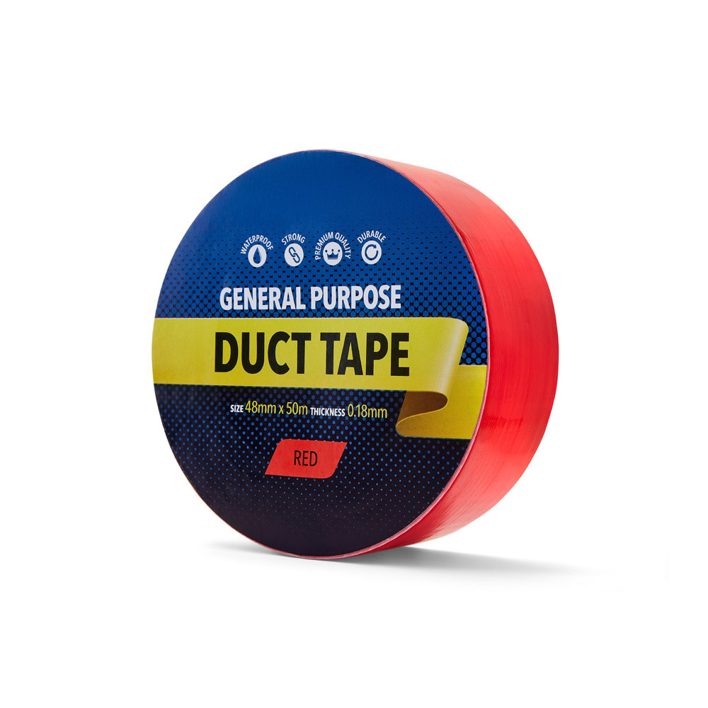 YellowBand Ruban adhésif 48mm x 50m Rouge - Tape-Deal.com