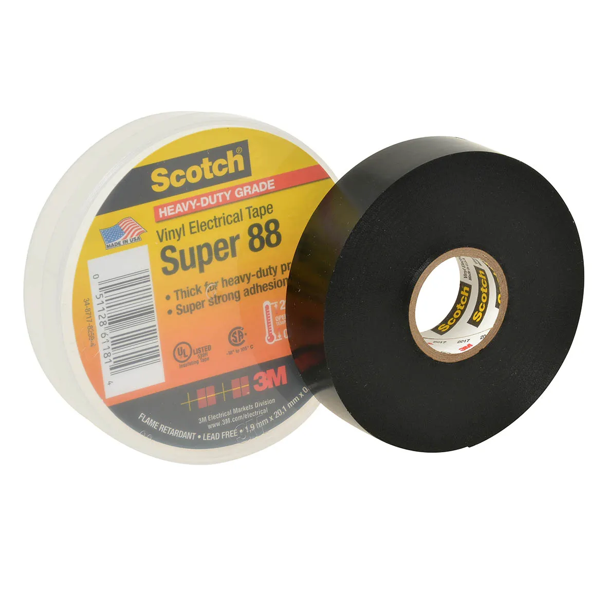 Scotch 3M Super 88 Professional Insulating Tape 19mm x 20m Black - Tape ...