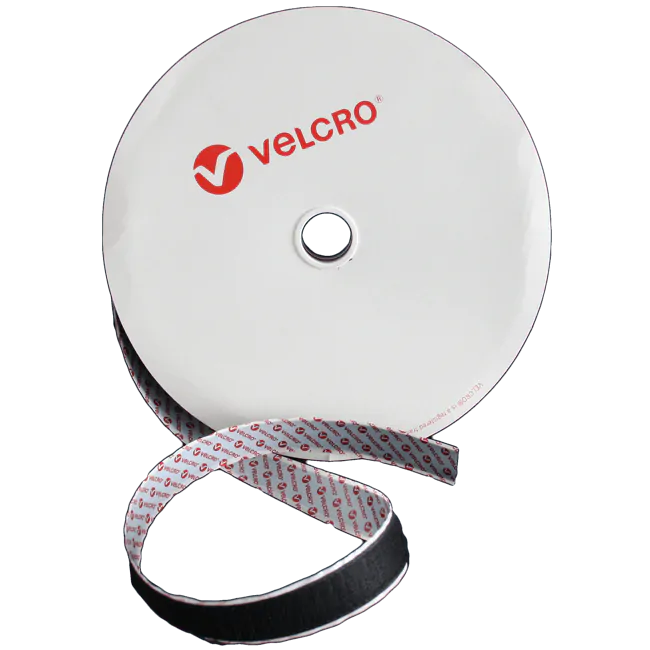 Velcro® PS14 Self-adhesive Velcro tape roll 20mm x 25m Black - LUS ...