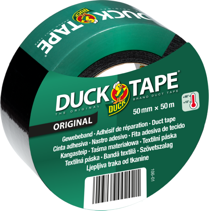Duck Tape Original 50mm x 50m Black - Tape-Deal.com