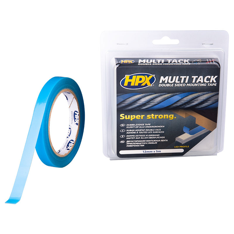 HPX Multi Tack Double-Sided Tape 12mm x 5m (LED Profile) - Tape-Deal.com
