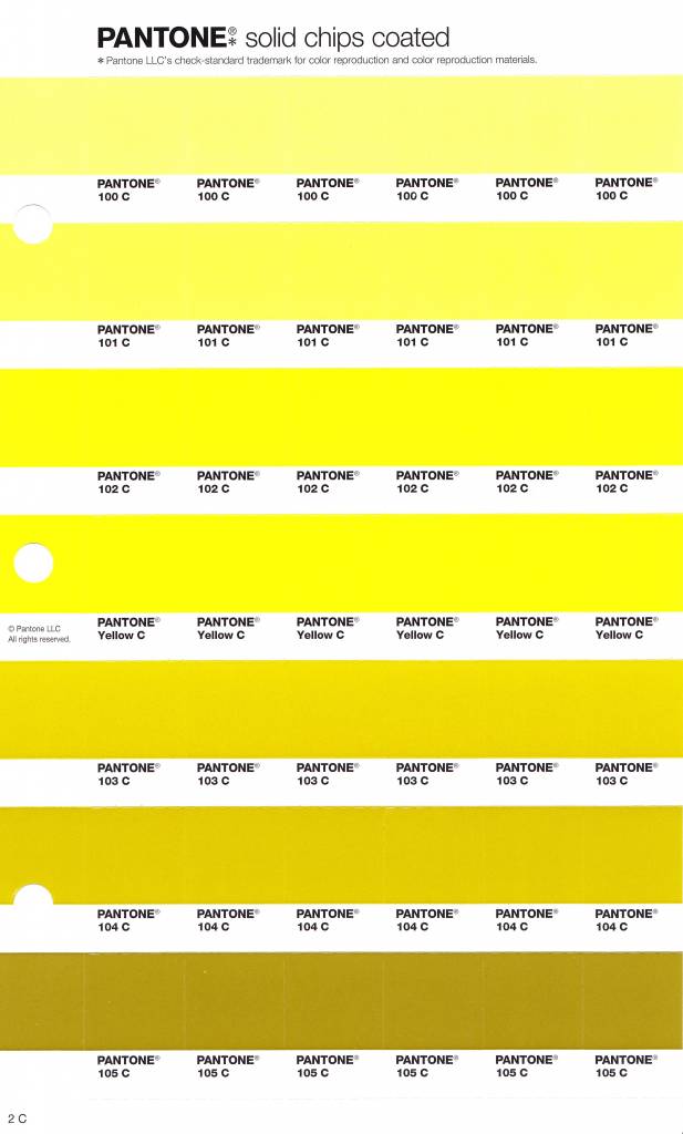 Pantone PMS Solid Chips vervangingspagina op coated papier 2C ...