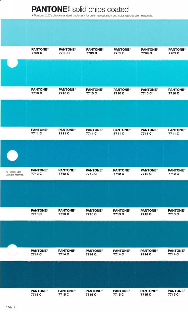 Pantone PMS Solid Chips vervangingspagina op coated papier 154C ...