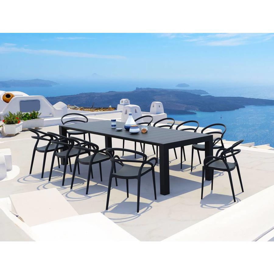 Tuintafel - Vegas XL - Zwart - Uitschuifbaar 260/300 cm - Garden ...