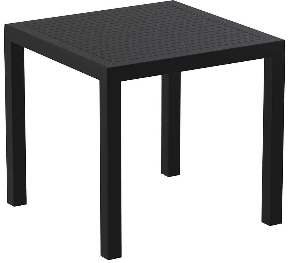 Tuintafel - Ares - Zwart - 80 cm - Siesta - Garden Interiors Tuinmeubelen
