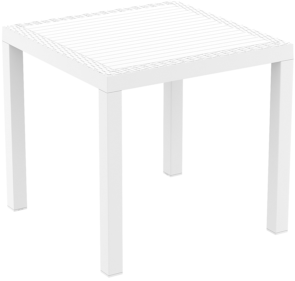 Tuintafel - Orlando - Wit - 80 cm - Siesta - Garden Interiors Tuinmeubelen