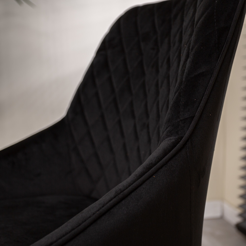 Bureaustoel Emily velvet zwart - Dimehouse - | HomeDeco.nl Bureaustoel Emily velvet zwart - Dimehouse - | HomeDeco.nl
