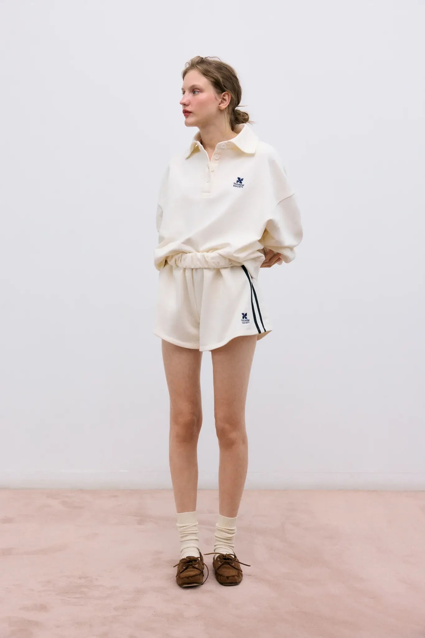 TNS Logo Short - Ecru - JUULS STORE