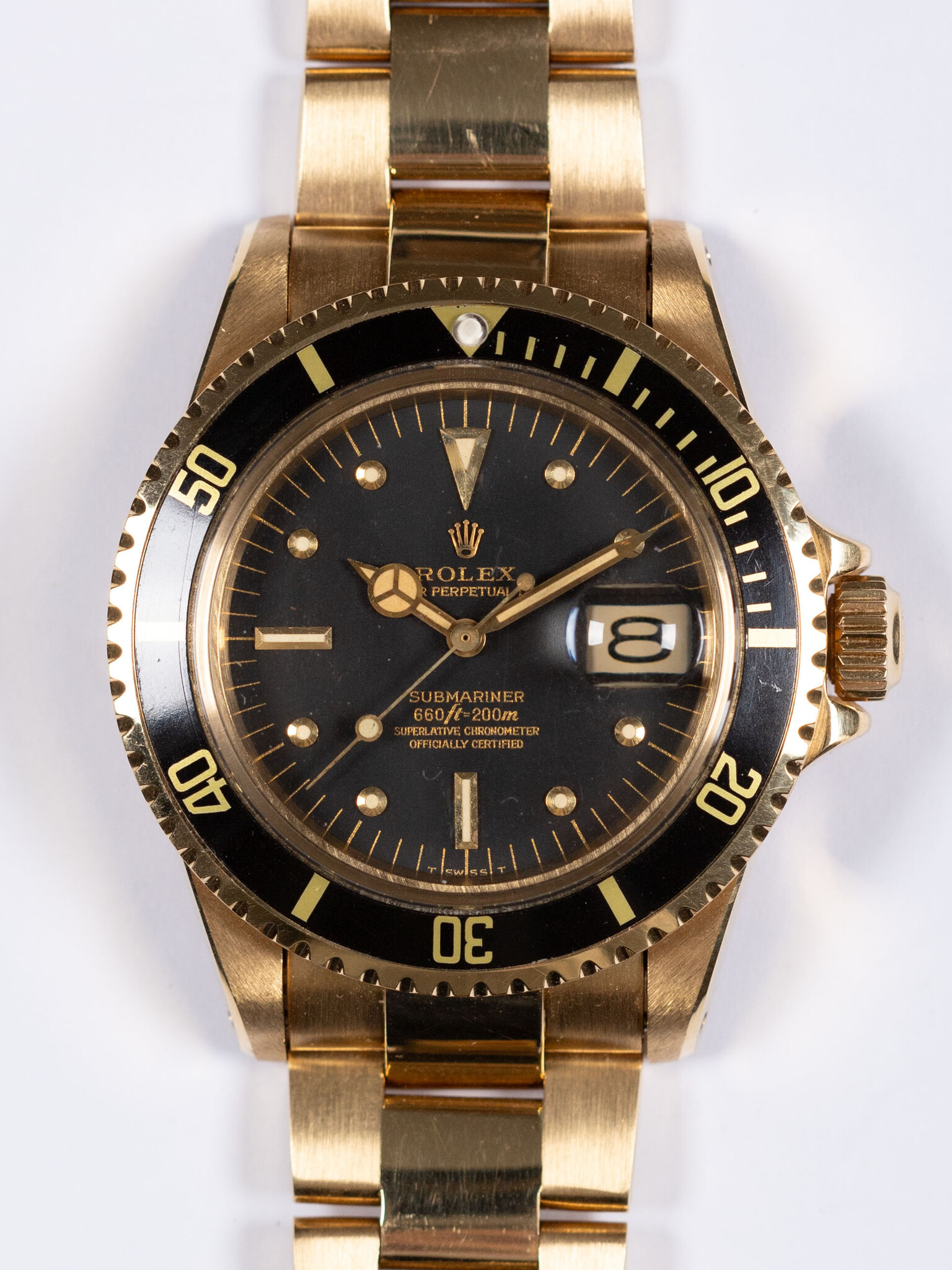 Rolex Submariner 1680 “Feet First” 1977 | 18k Gold NOS - WRIST ICONS