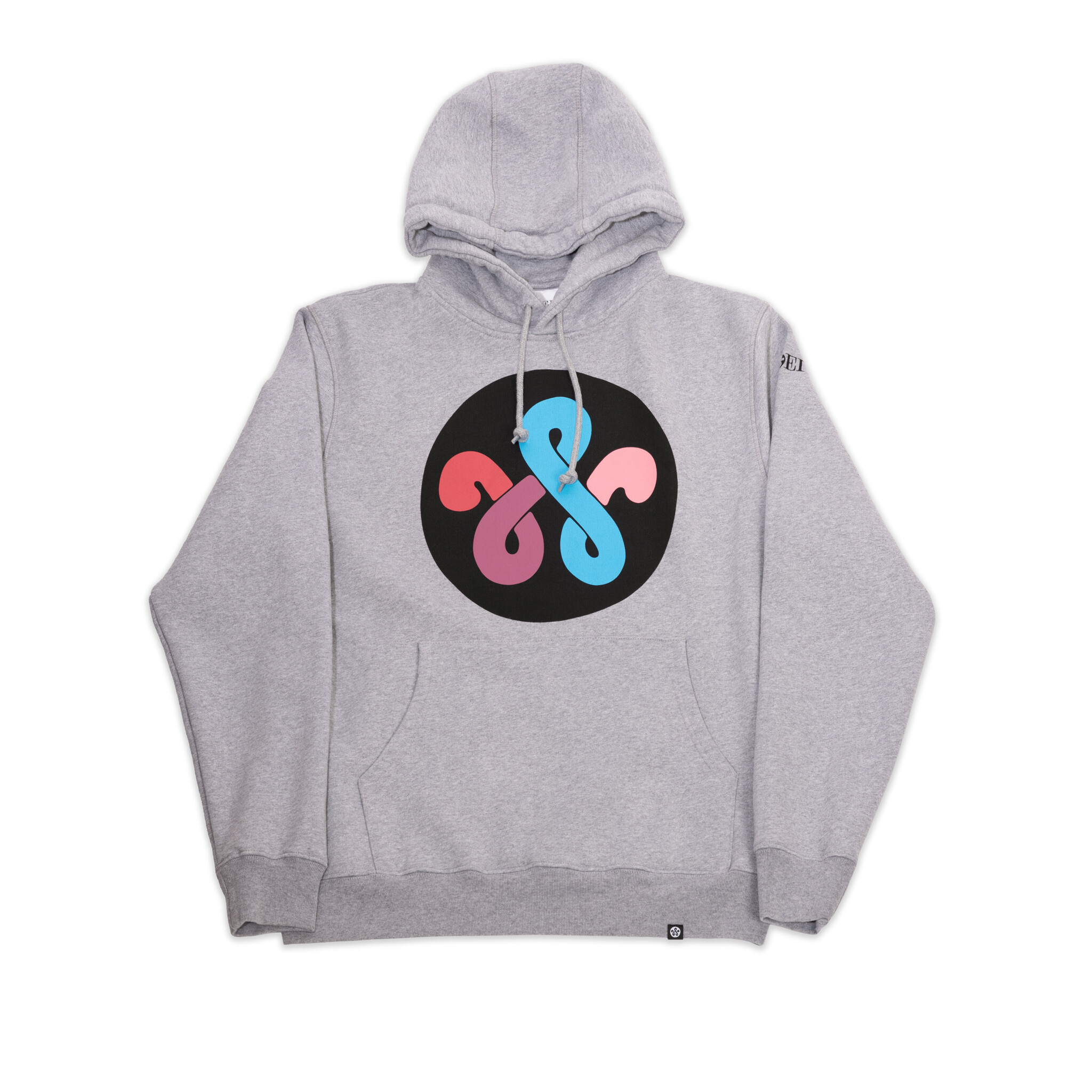 WH001 FC Big logo Hoodie Heather grey - WOEI