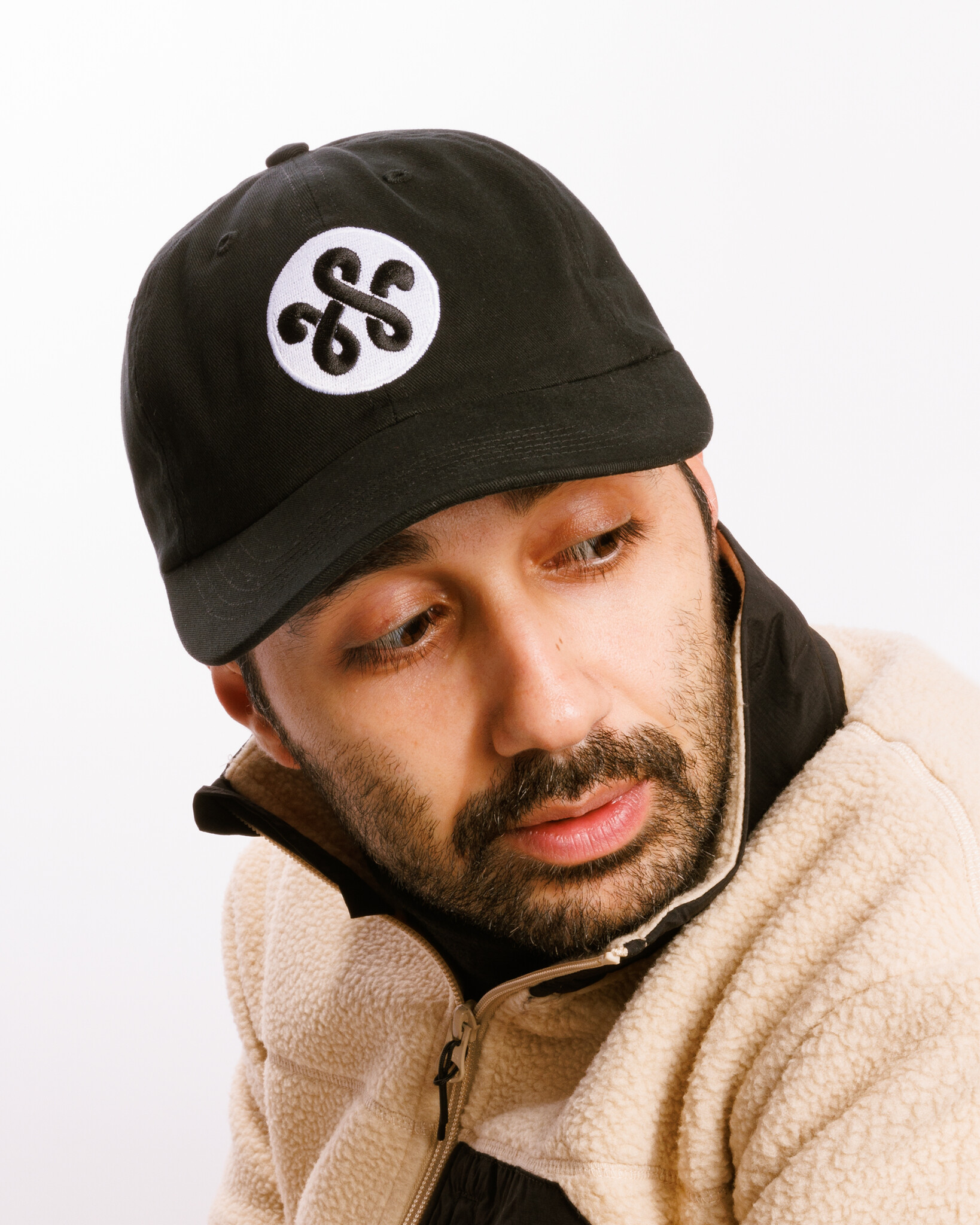 WOEI 6 PANEL BLACK WHITE 2.0 CAP WC008 - WOEI