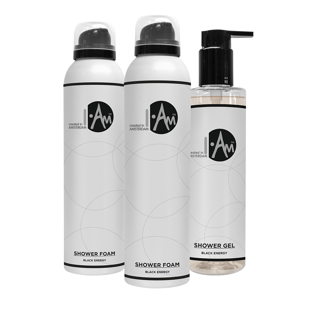 2+1 pack Shower Foam + Shower Gel Black Energy - Beauty Company